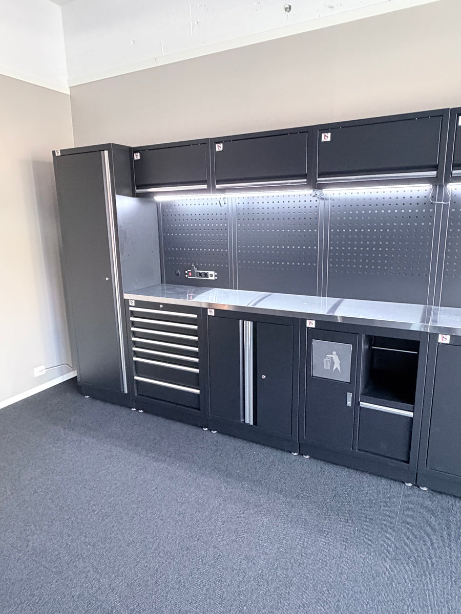 GARASJE INNREDNING 460 CM – Verkstedsystem